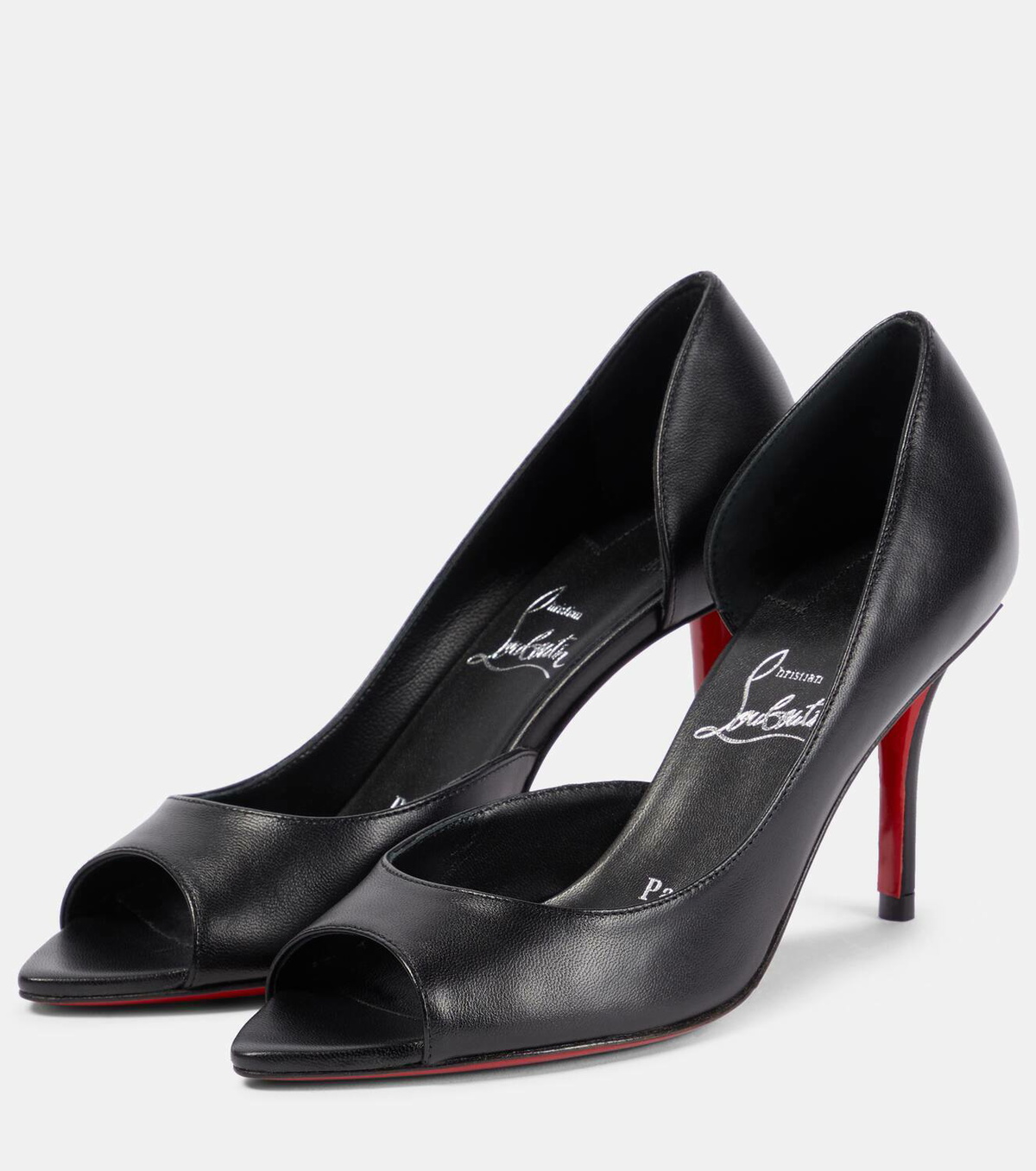 Christian Louboutin Open Apostropha 80 leather pumps Christian Louboutin