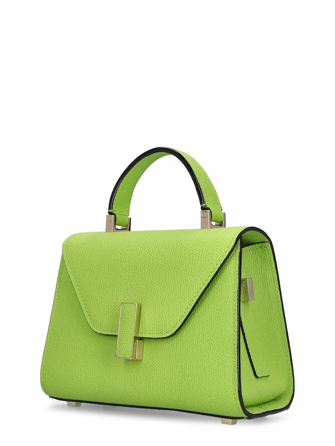 VALEXTRA - Micro Iside Grain Leather Top Handle Bag Valextra