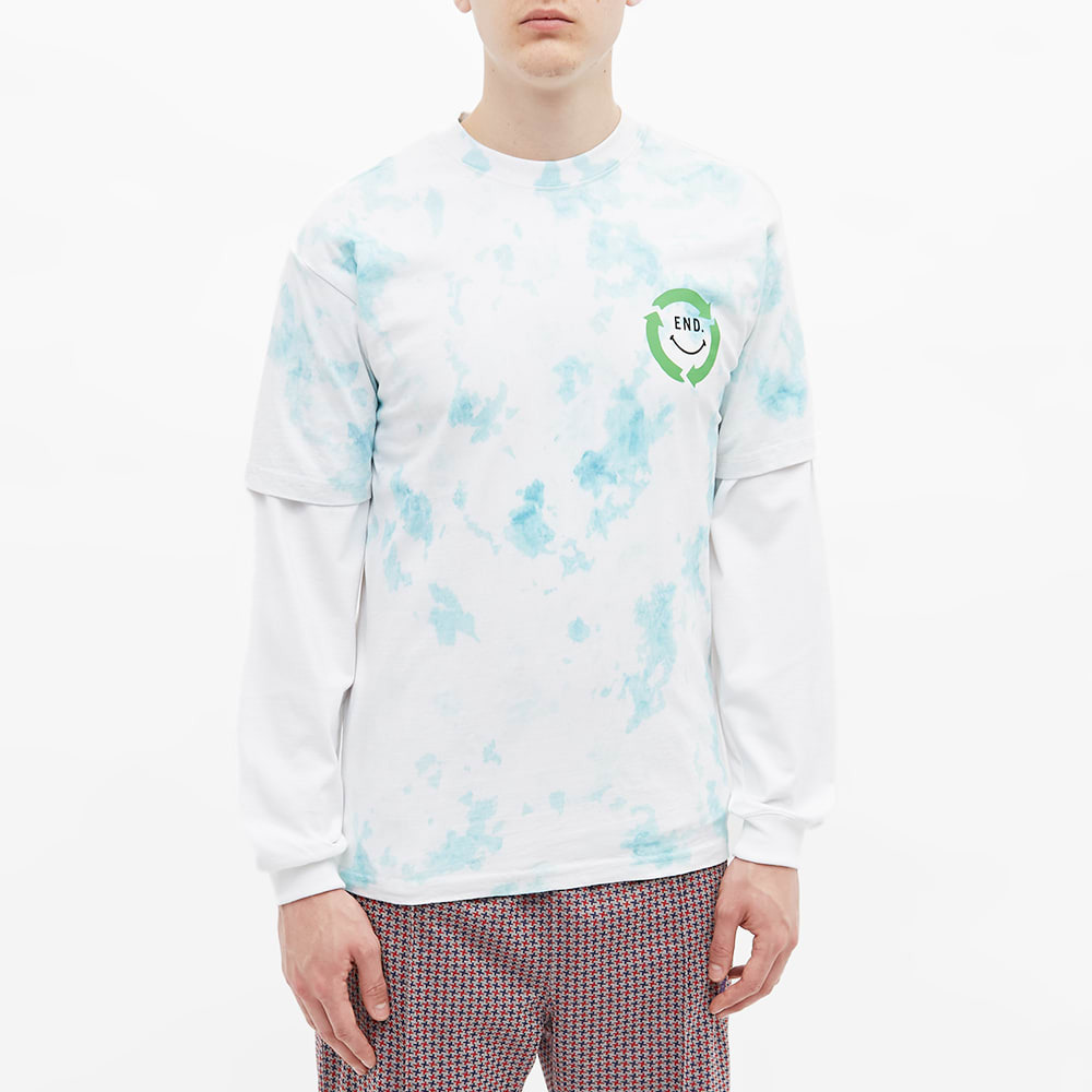 END. x Chinatown Market Waste Management T-Shirt in White MARKET