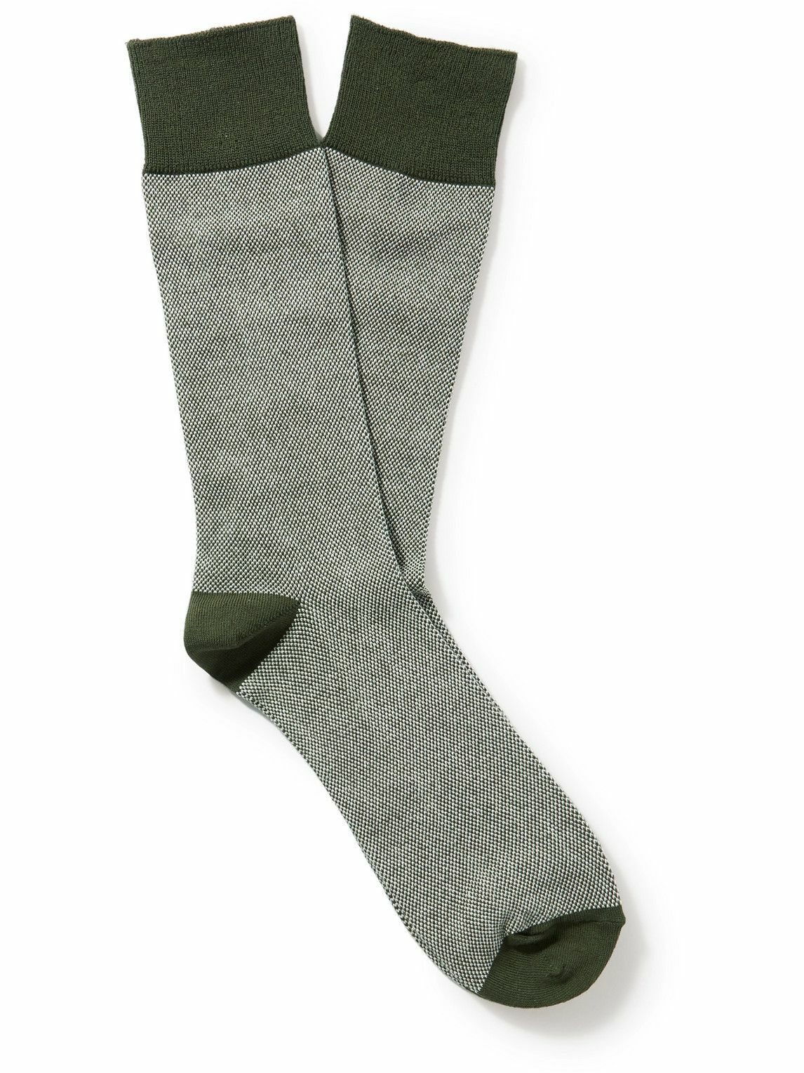 Mr P. - Birdseye Cotton-Blend Socks Mr P.