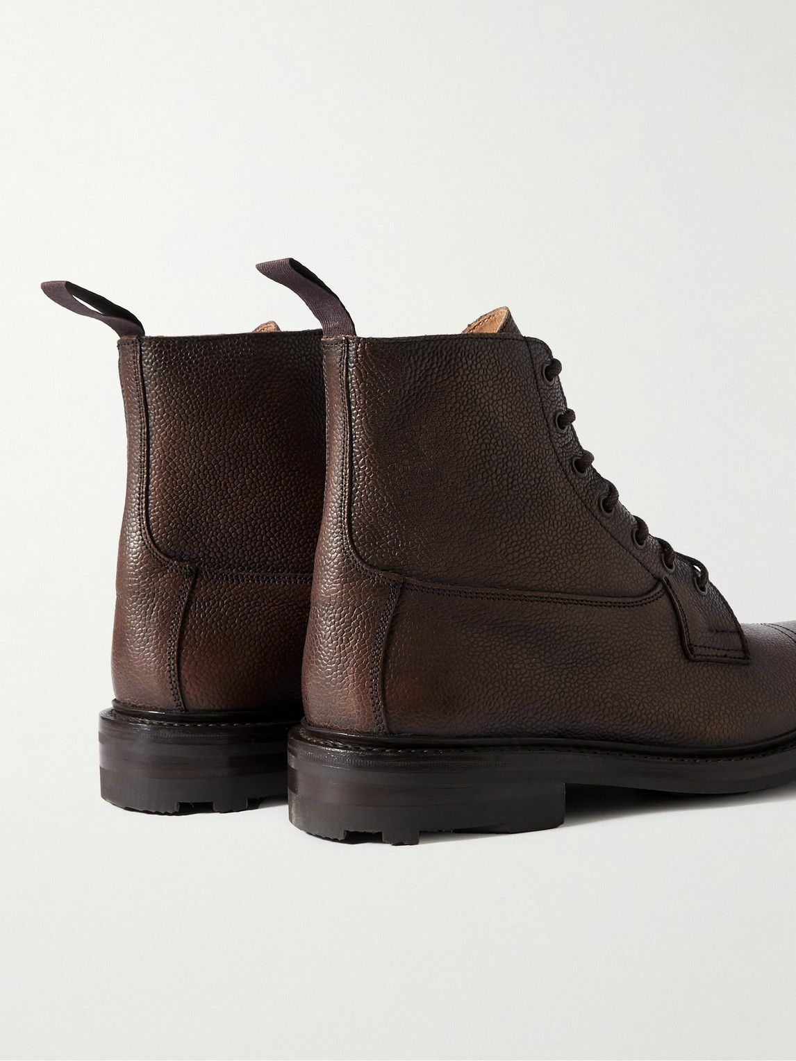 Tricker's - Grassmere Scotchgrain Leather Boots - Brown Tricker's