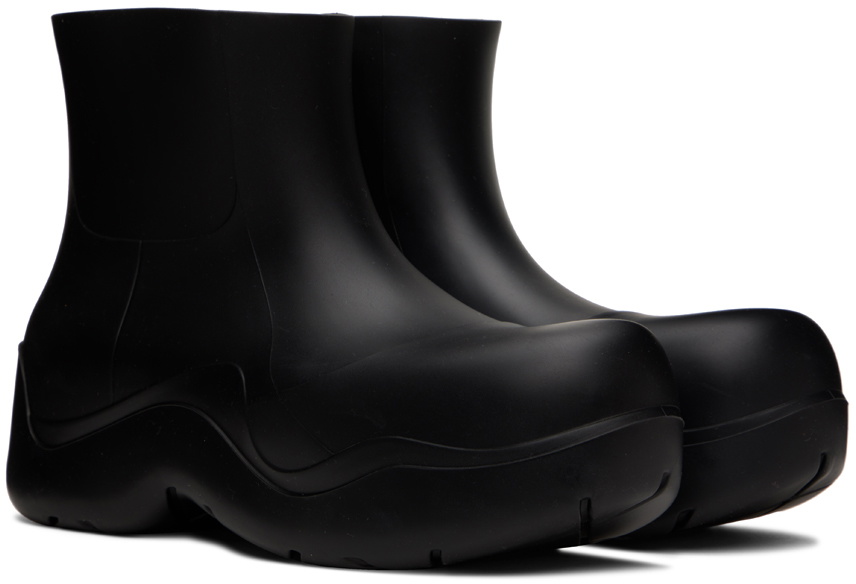 Bottega Veneta Black Puddle Boots Bottega Veneta