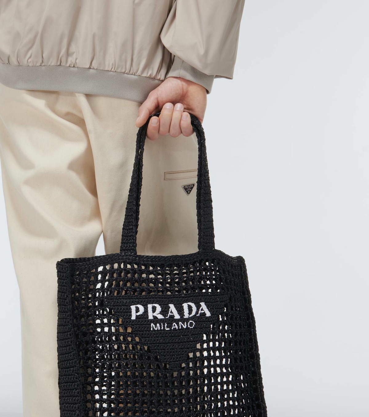 Prada Logo crochet tote bag Prada