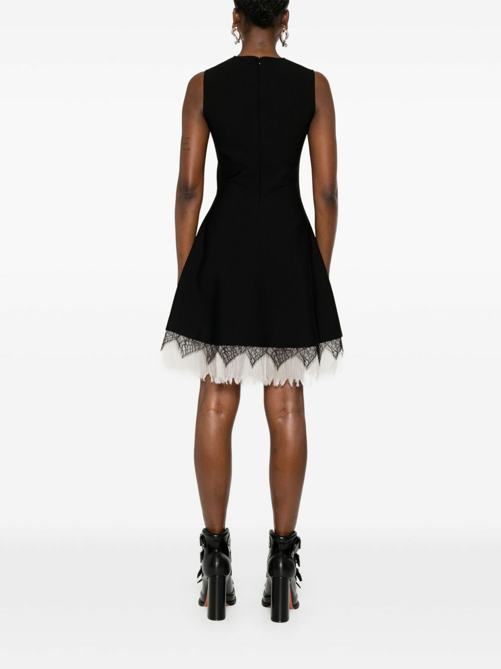 Alexander McQueen Cobweb-Lace Mini Dress Alexander McQueen