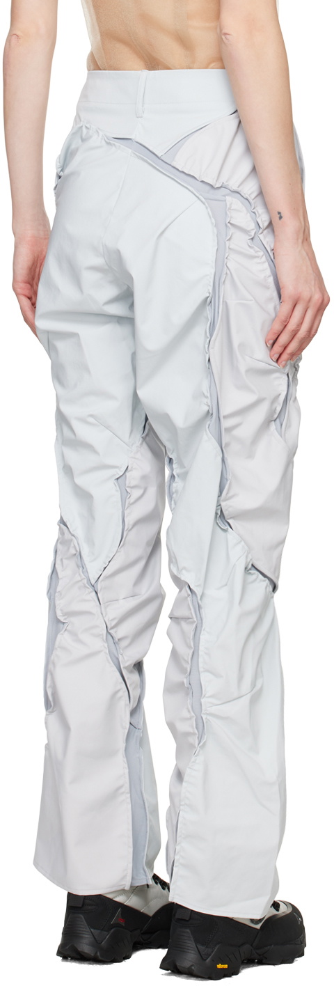 POST ARCHIVE FACTION (PAF) Gray & Blue 6.0 Technical Left Trousers Post ...