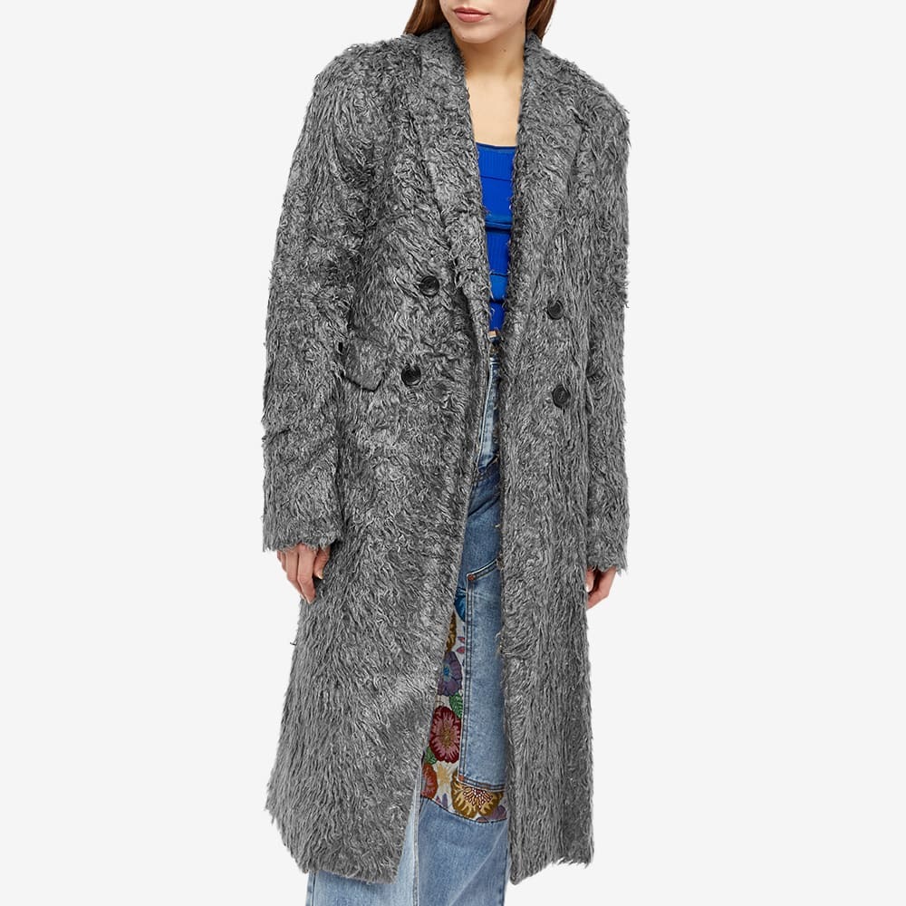 Andersson Bell Women's Naomi Fluffy Textured Long Coat in Grey ...