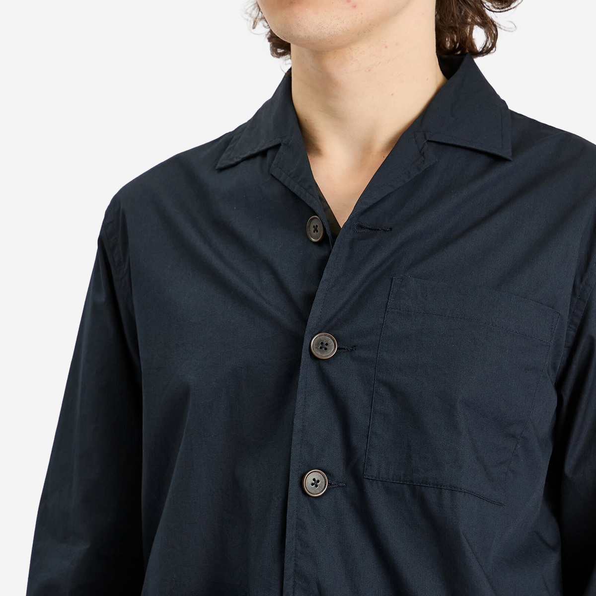 Universal Works Men's Broad Cloth Cancun Jacket in Navy Universal Works