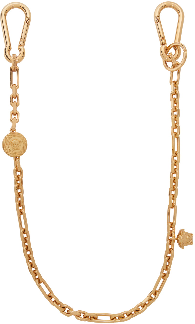 Versace Gold Medusa Biggie Keychain Versace