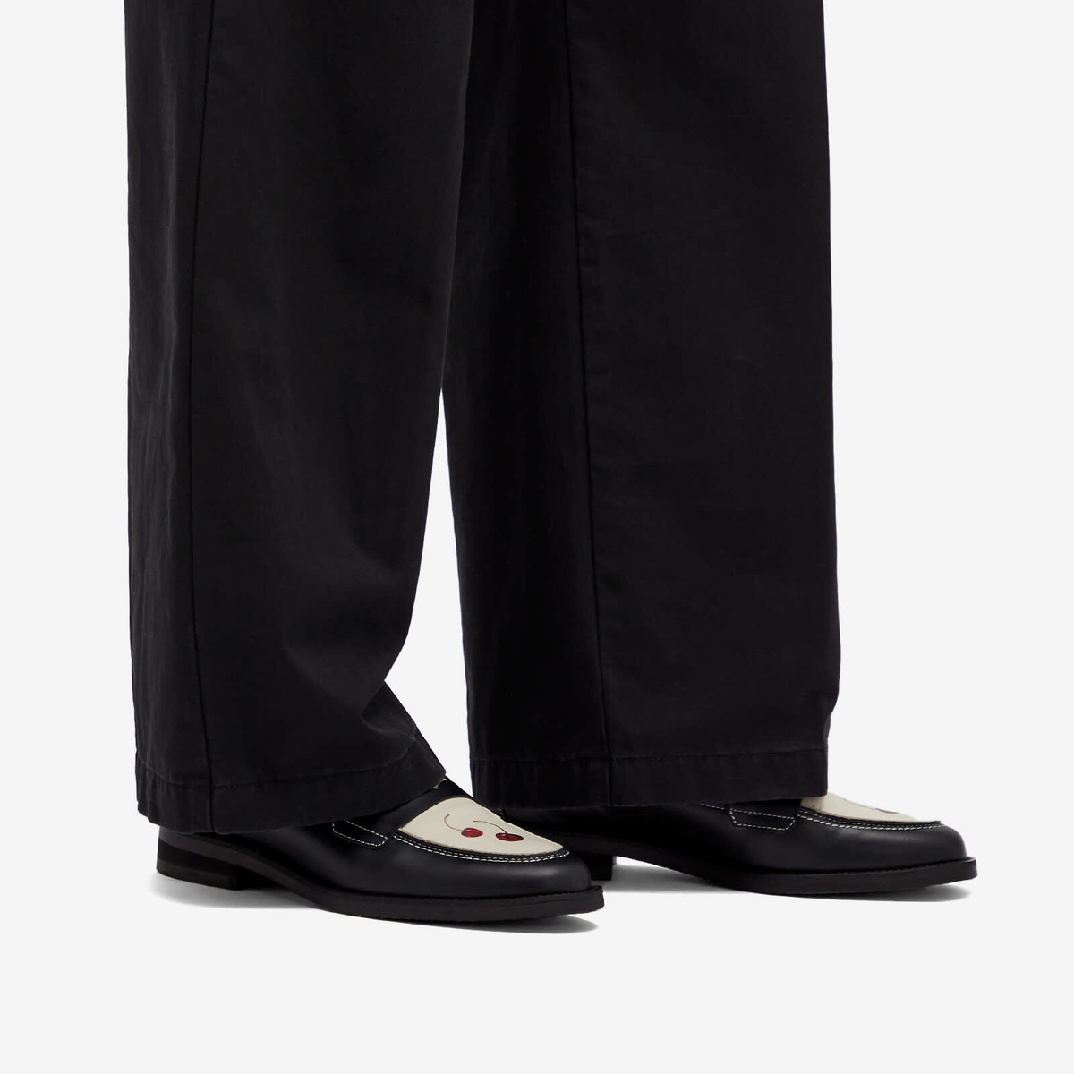 Duke + Dexter Women's Wilde Cherry Penny Loafer in Multi Duke + Dexter