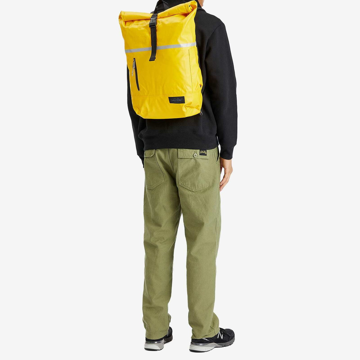 Eastpak Up Roll Bike Backpack in Tarp Yellow Eastpak
