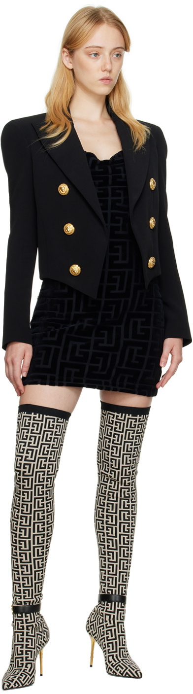 Balmain White Raven Tall Boots Balmain