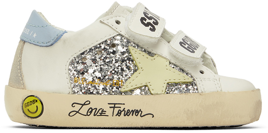 Golden Goose Baby White Old School Sneakers Golden Goose Deluxe Brand
