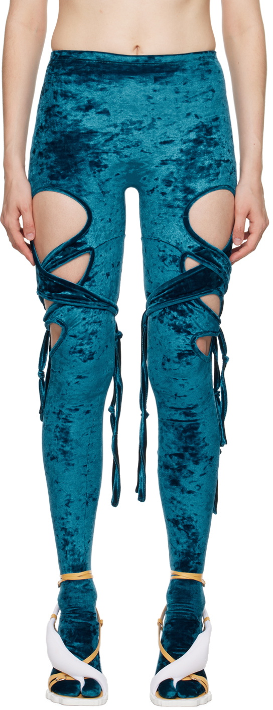 Ottolinger Blue Tabi Leggings Ottolinger