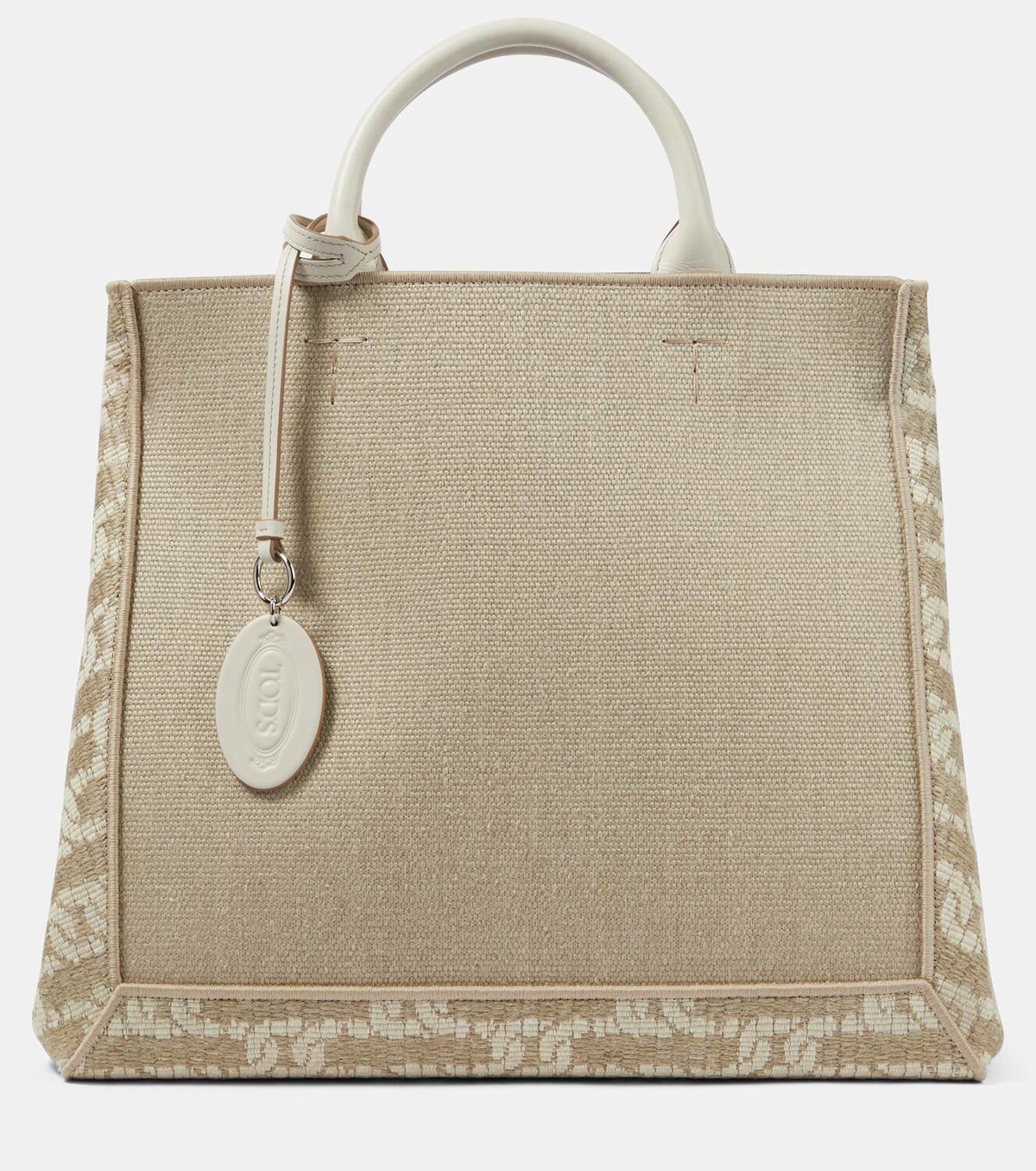 Tod's Logo Medium jacquard canvas tote bag Tod's