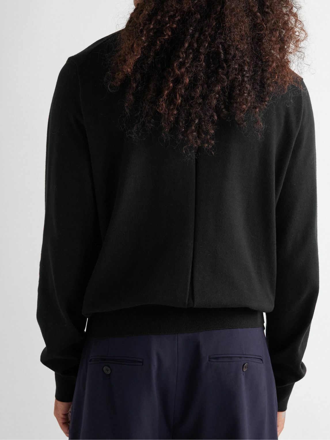 The Row - Panetti Cotton Sweater - Black The Row