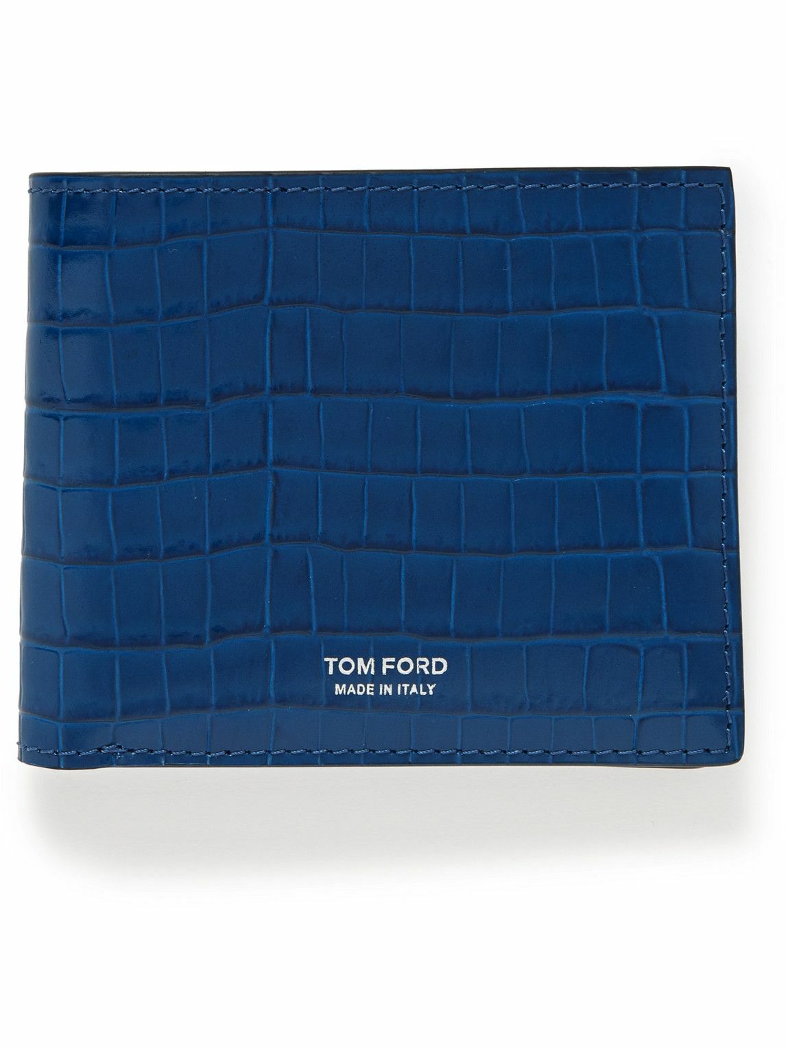 TOM FORD - Croc-Effect Leather Bifold Wallet TOM FORD