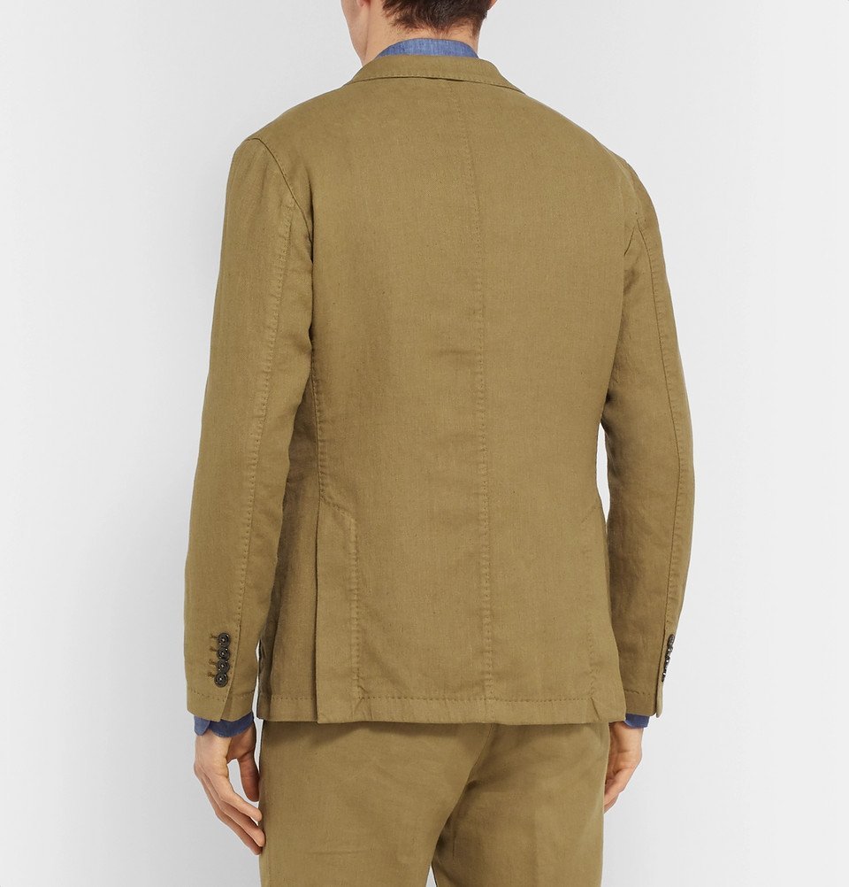 MAN 1924 - Tobacco Kennedy Slim-Fit Unstructured Twill Suit Jacket ...