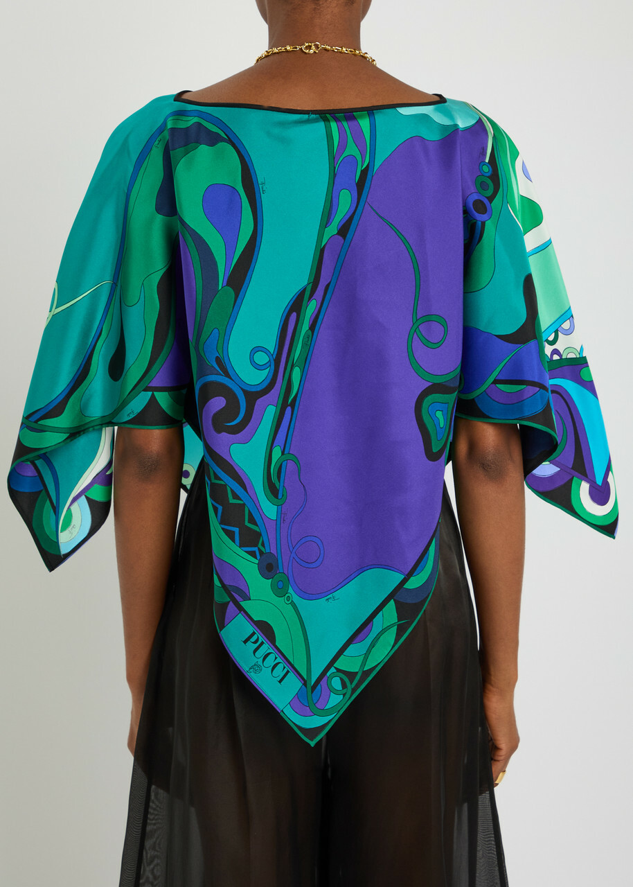 Pucci Printed Silk top - Multi Print - One Size Emilio Pucci