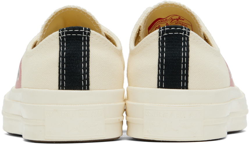 COMME des GARÇONS PLAY Off-White Converse Edition PLAY Chuck 70 Low-Top ...