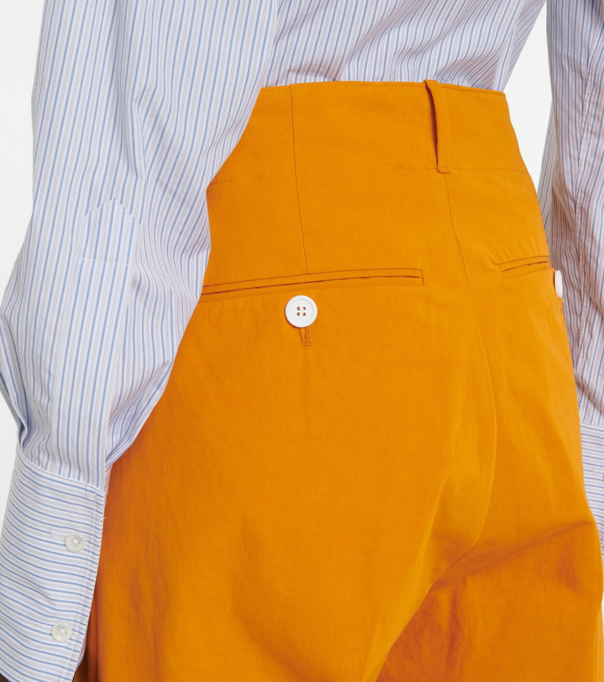 Plan C - Cotton high-rise wide-leg pants Plan C