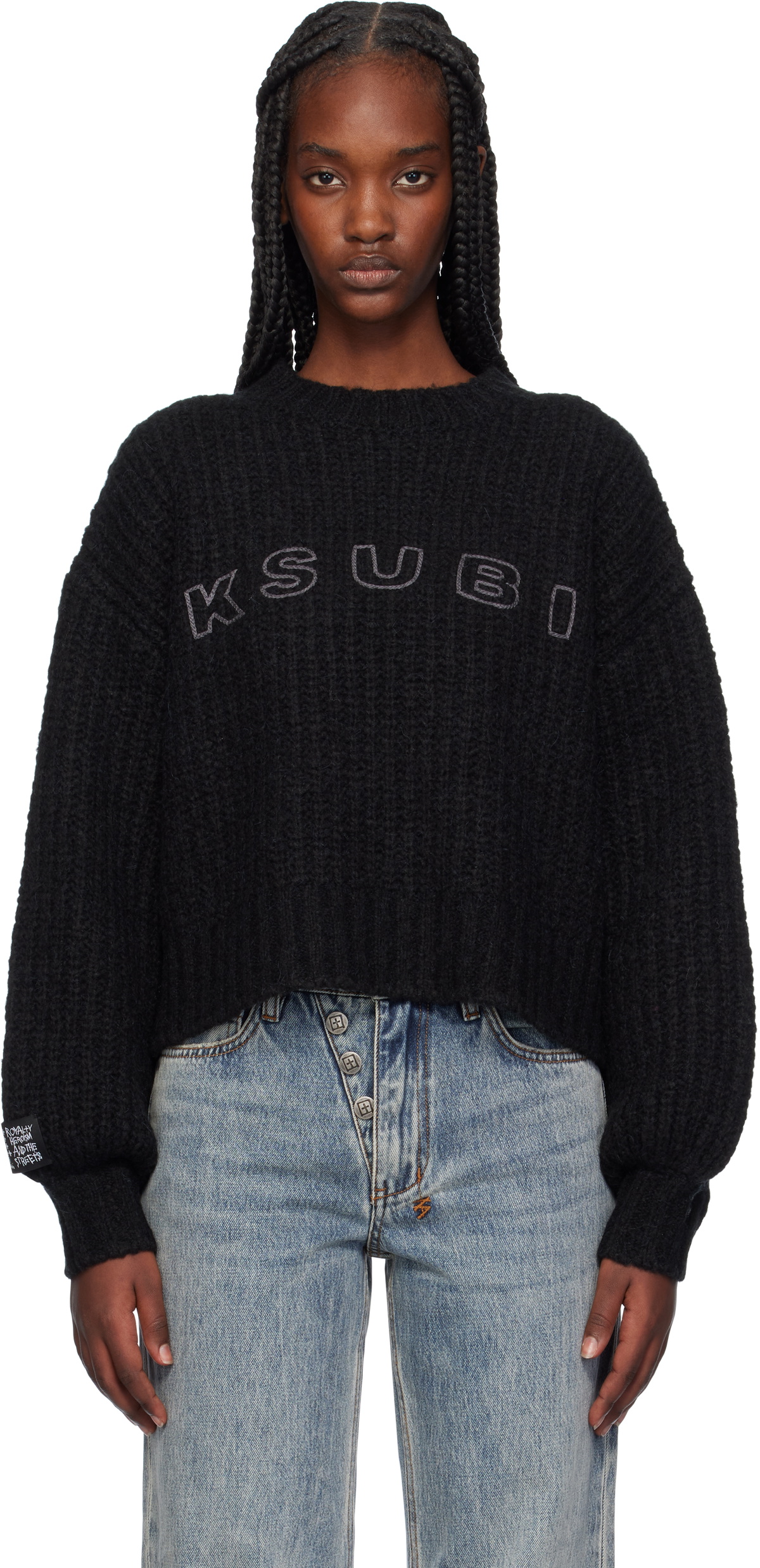 Ksubi Black Bookie Knit Sweater Ksubi