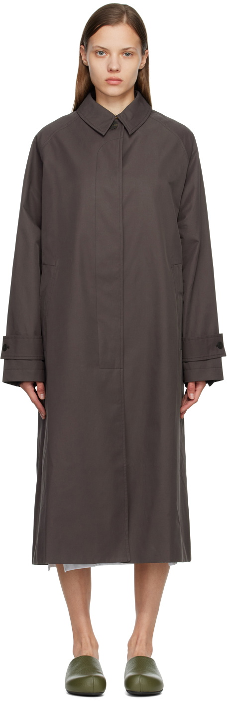 Studio Nicholson Brown Holin Coat Studio Nicholson