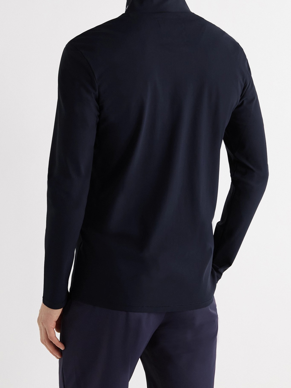CASTORE - Garda Slim-Fit Logo-Print Stretch-Shell Half-Zip Top - Blue ...