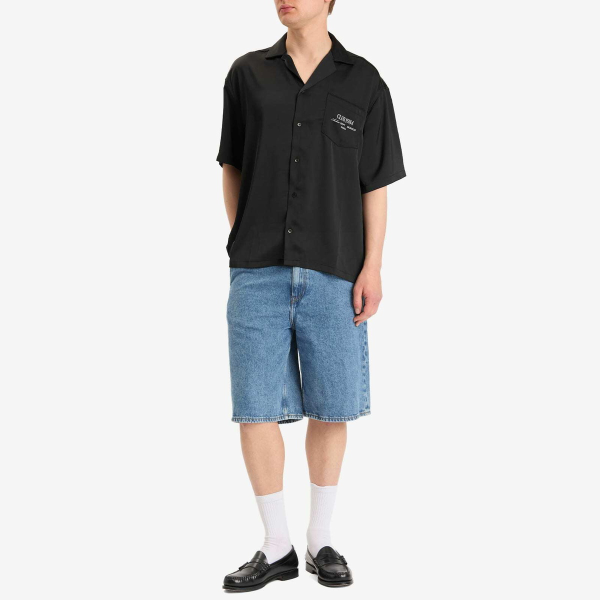 Club 1984 Men's Atelier Dept Vacation Shirt in Black Club 1984