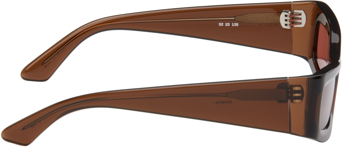 Entire Studios SSENSE Exclusive Brown Atheric Sunglasses Entire Studios