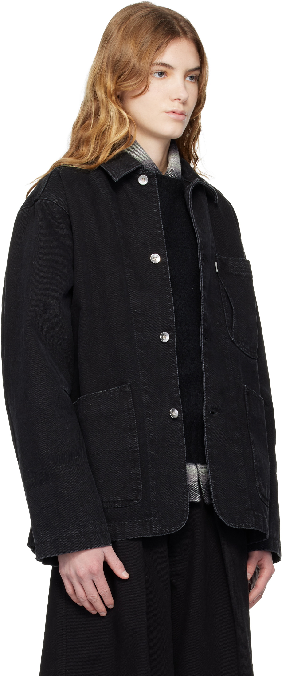 YMC Black Construction Denim Chore Jacket YMC