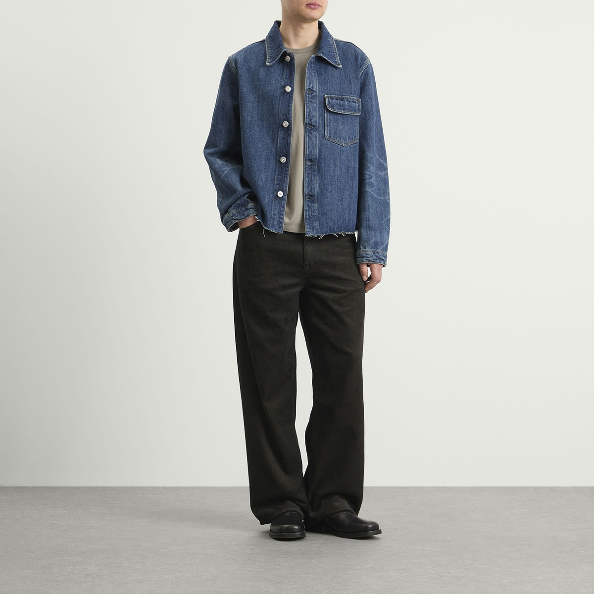 Our Legacy Men's Cut Rebirth Denim Jacket in Road Worn Rope Twill Our ...