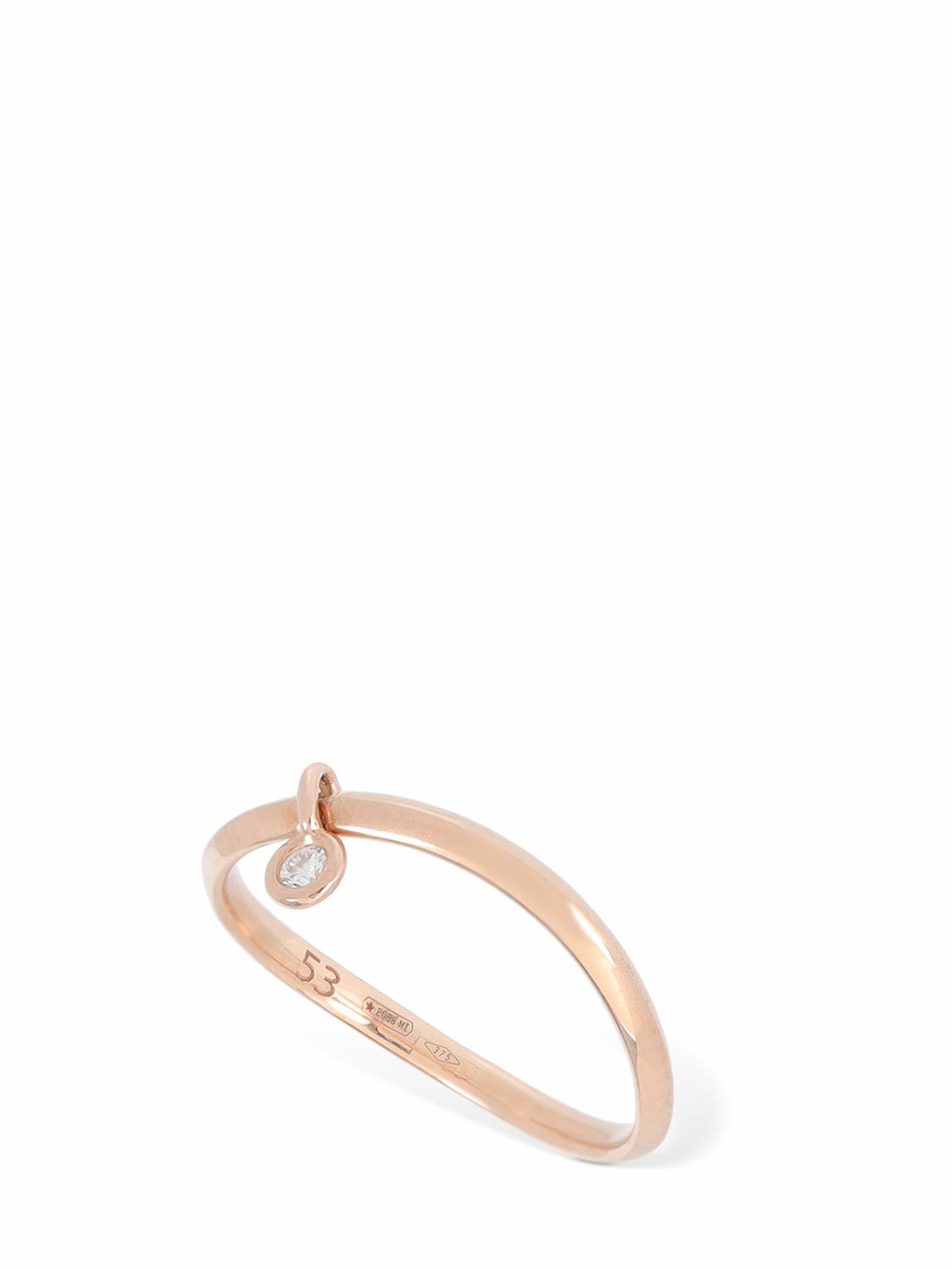 DODO - 9kt Rose Gold & Diamond Essential Ring Dodo