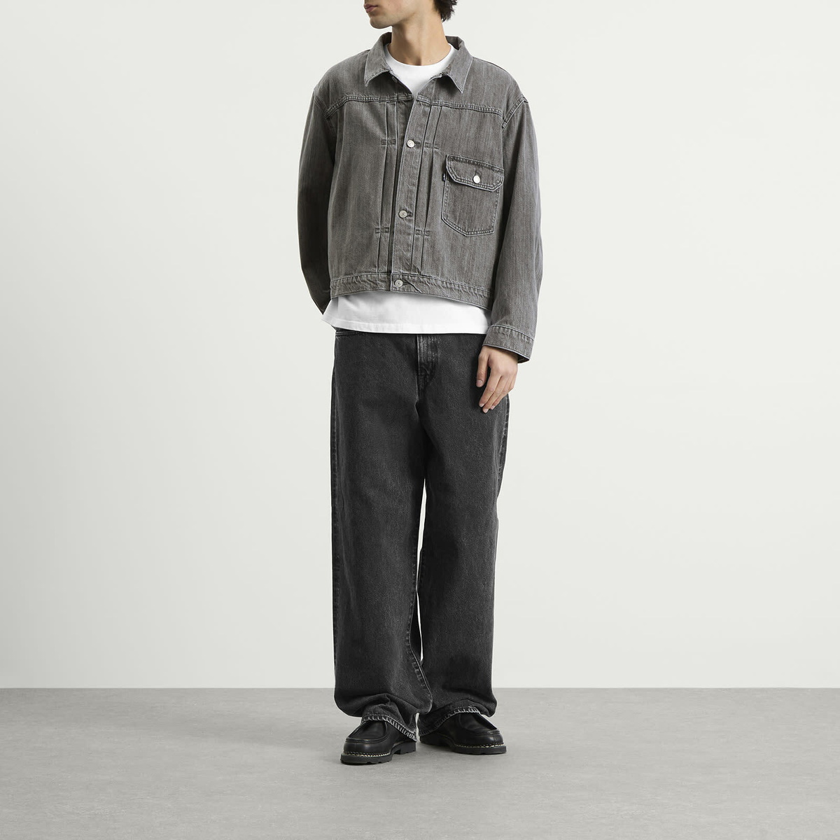 Levi's Men's Blue Tab Type I Trucker Jacket in Stoney Hill Levi's Red