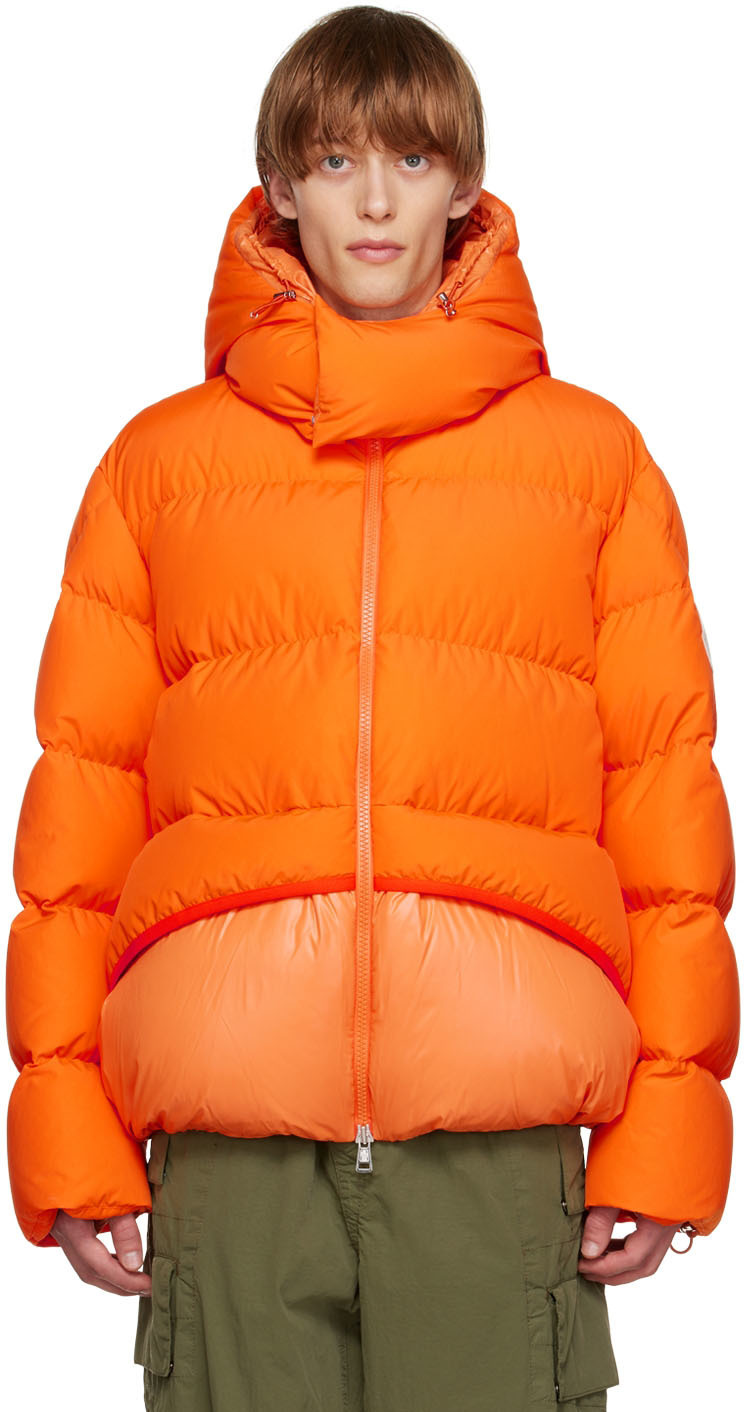 Moncler Genius 2 Moncler 1952 Orange Down Jacket Moncler Genius