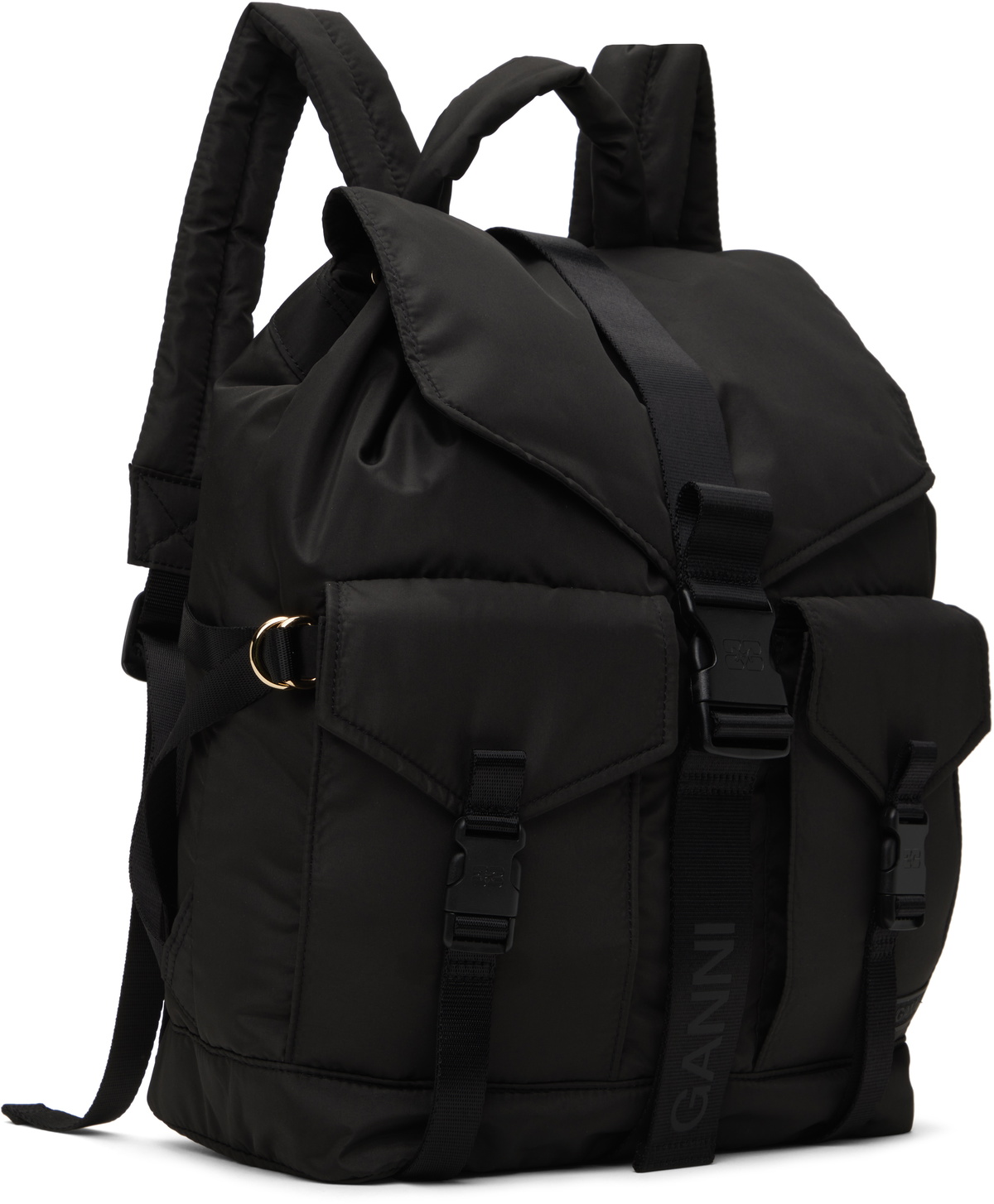 GANNI Black Tech Backpack GANNI