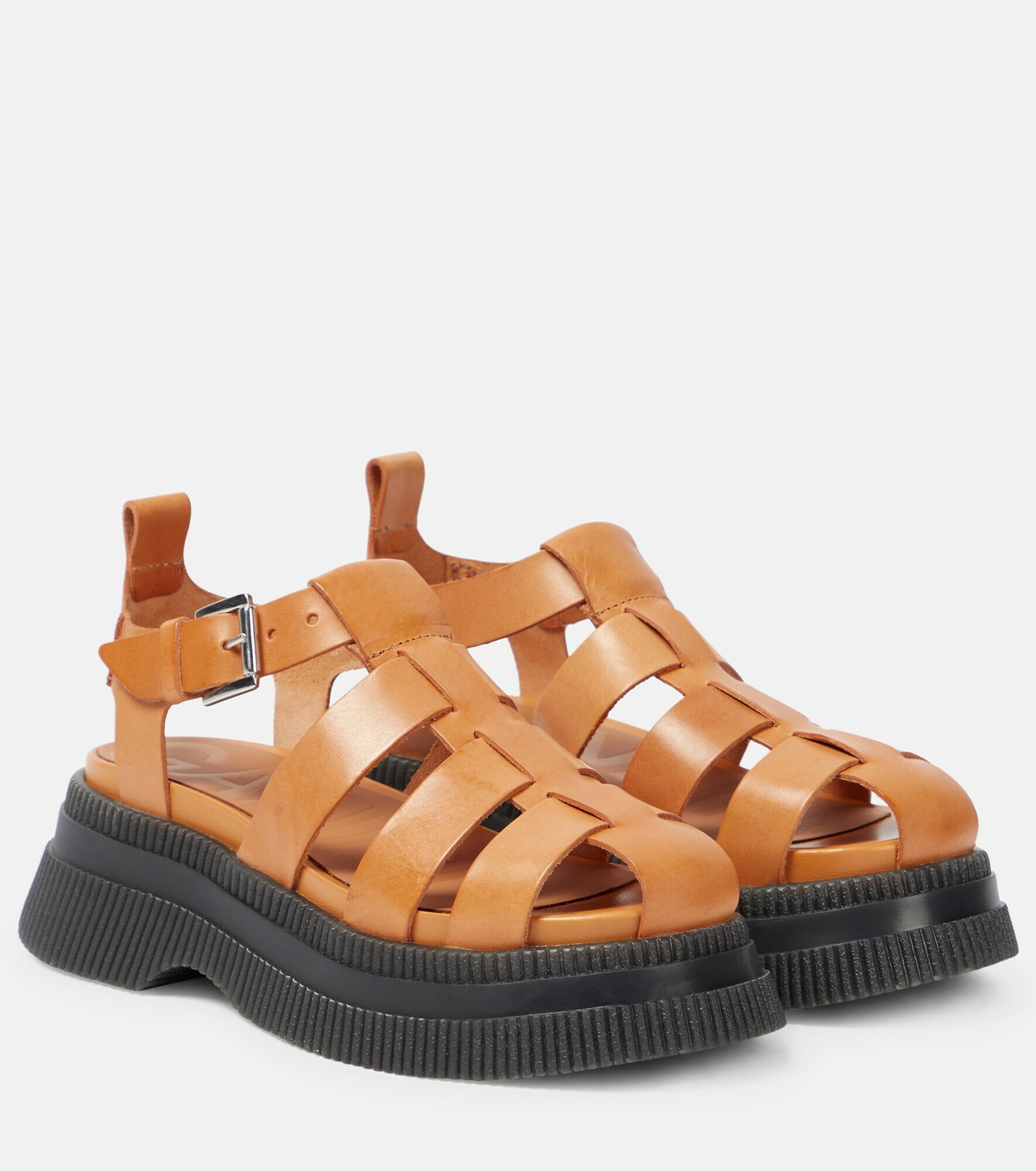 Ganni - Leather sandals GANNI