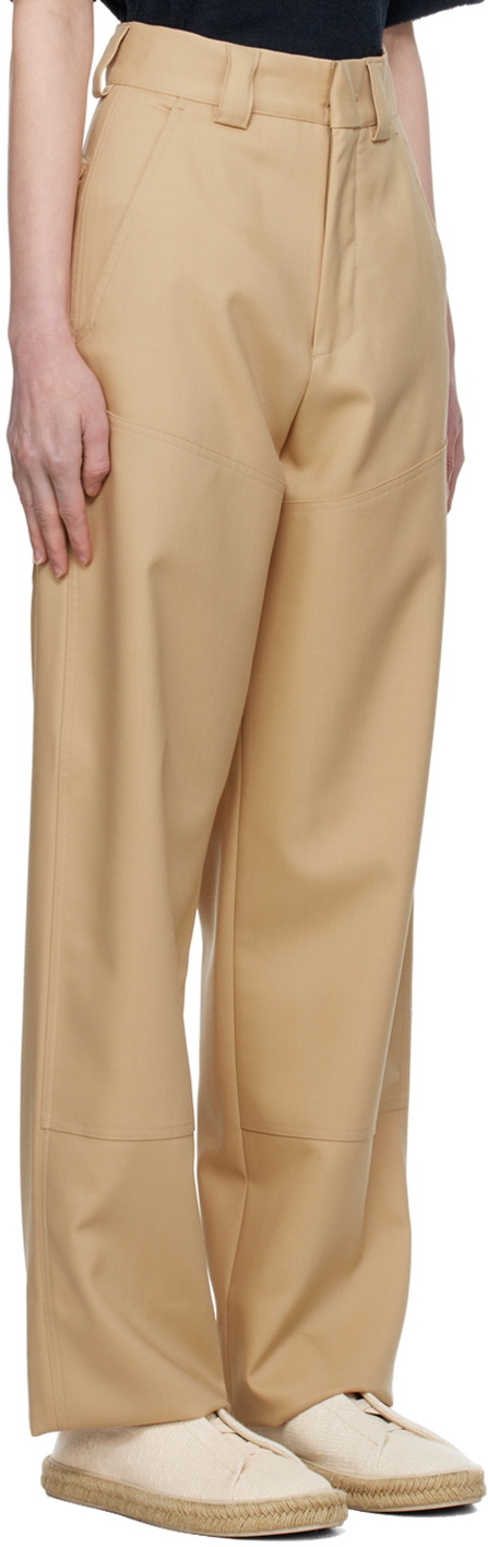 ZEGNA Beige Workwear Trousers Zegna