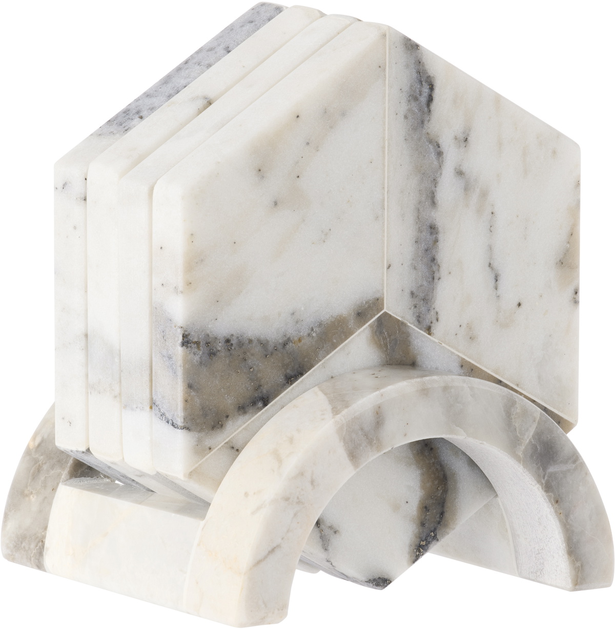 Soho Home White Clyde Coaster Set, 4 pcs Soho Home