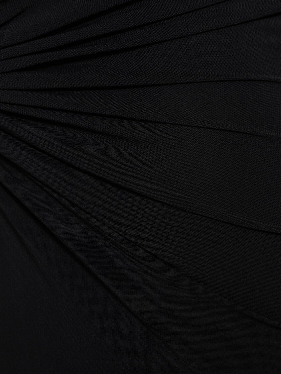 CHRISTOPHER ESBER Pierced Orbit Long Lycra Halter Dress Christopher Esber