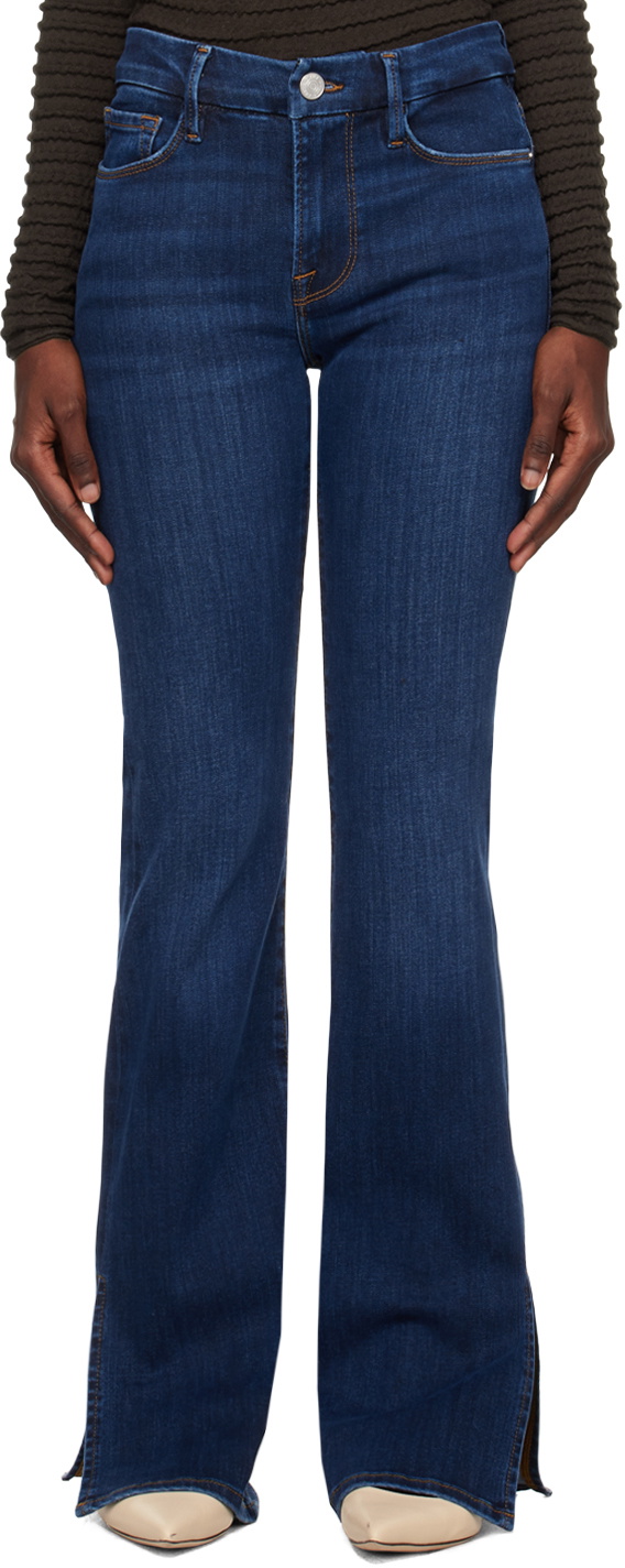 FRAME Blue 'Le Mini Boot' Jeans Frame Denim