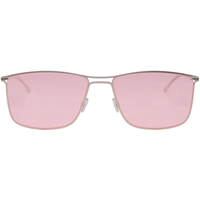 Mykita Silver and Pink Berge Sunglasses Mykita