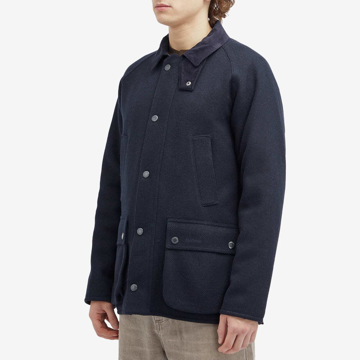 Barbour Men's Bedale Wool Jacket in Navy Barbour