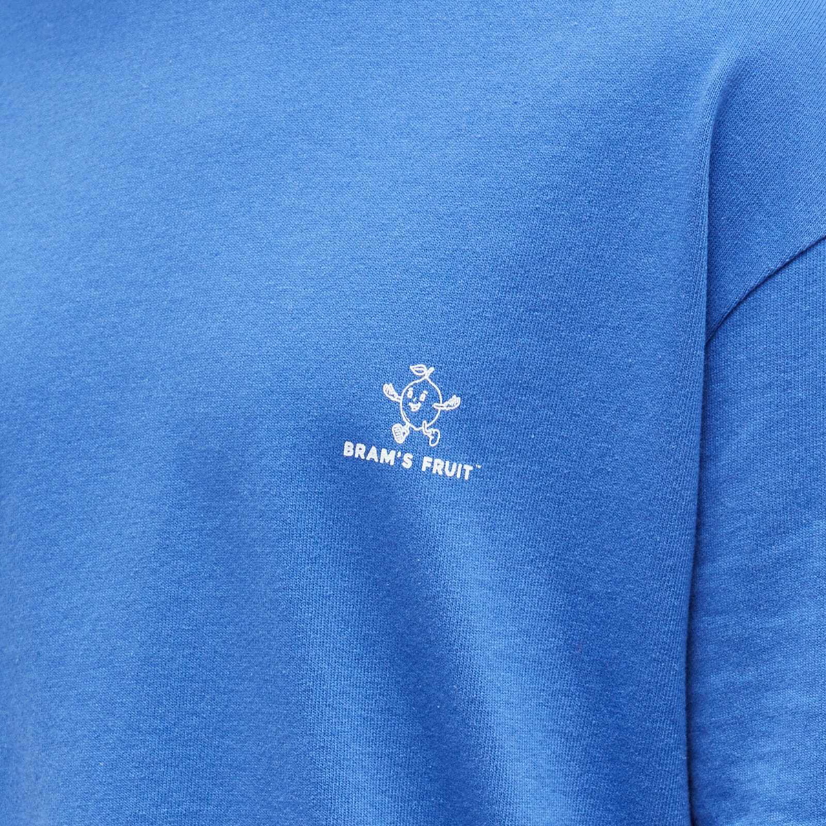 Bram's Fruit Men's Lemon Outline Logo T-Shirts in Royal Blue Bram's Fruit