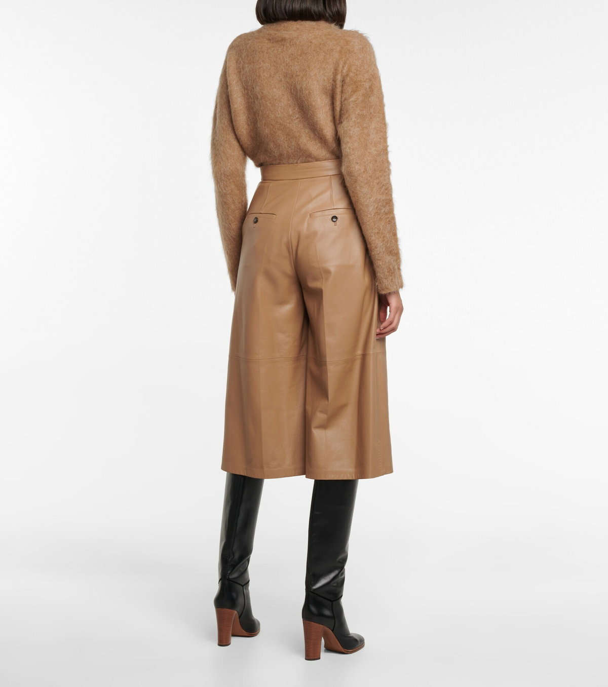 Max Mara - Calte leather culottes Max Mara