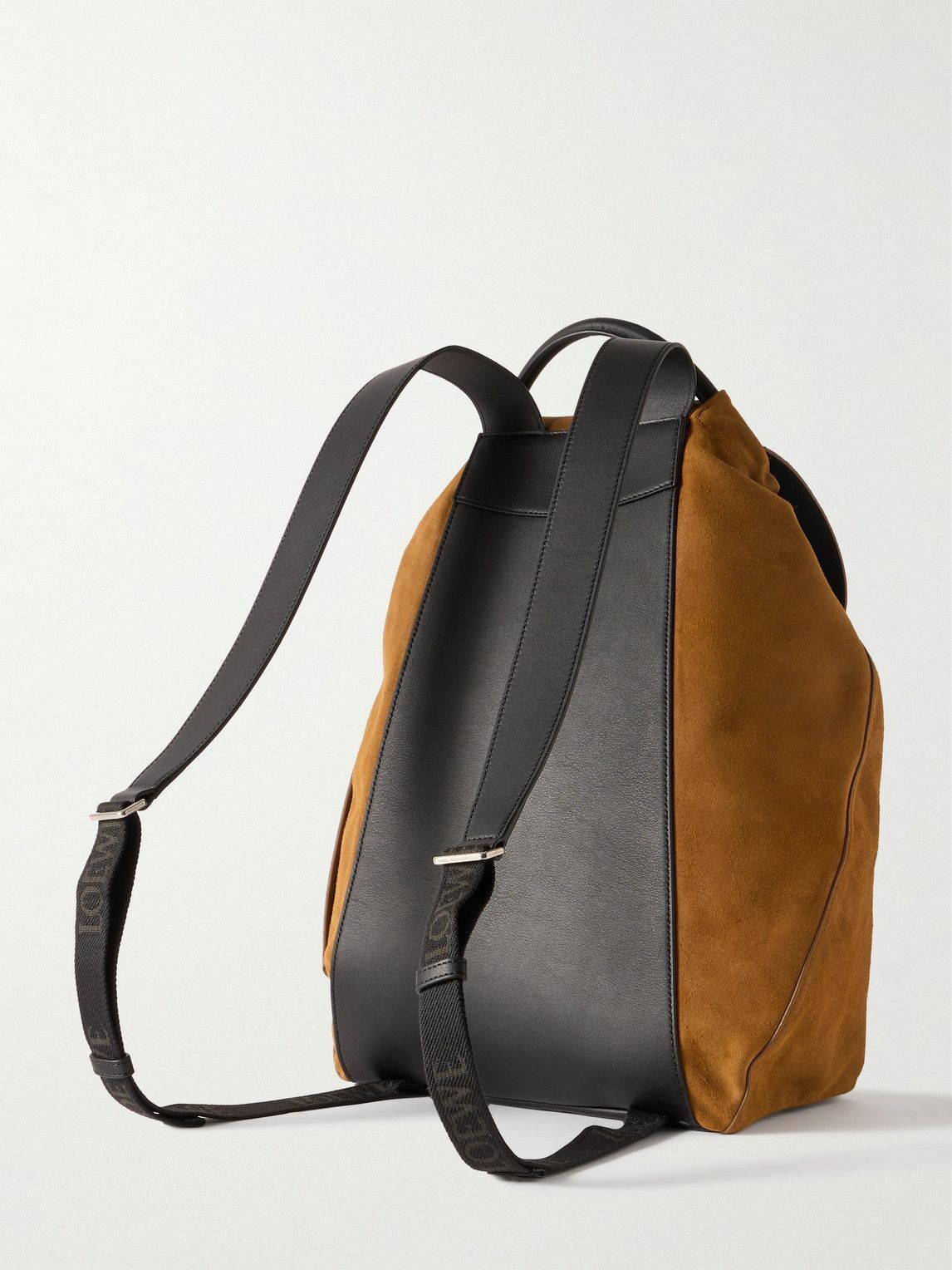 LOEWE - Flamenco Suede and Leather Backpack Loewe