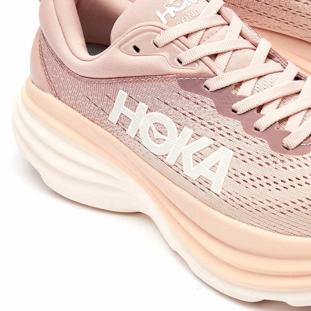 Hoka One One Women's W Bondi 8 Sneakers in Pale Mauve/Peach Whip Hoka ...