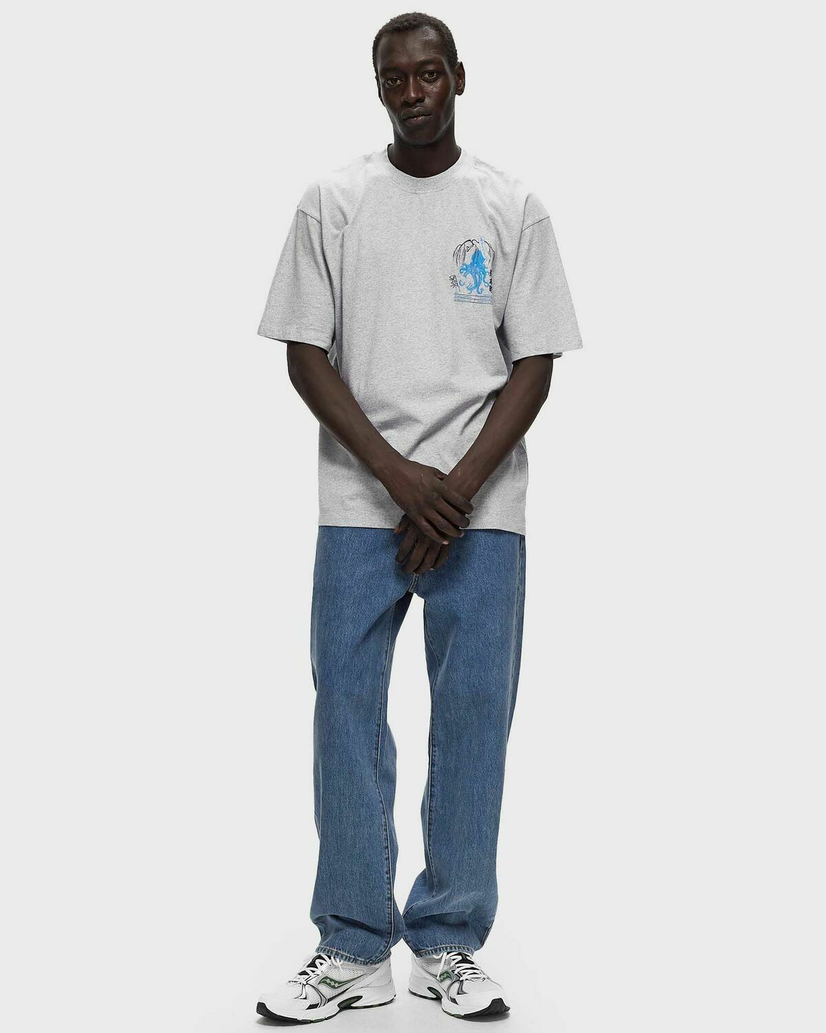 Edwin Drink Mood Tee Grey Shortsleeves Edwin