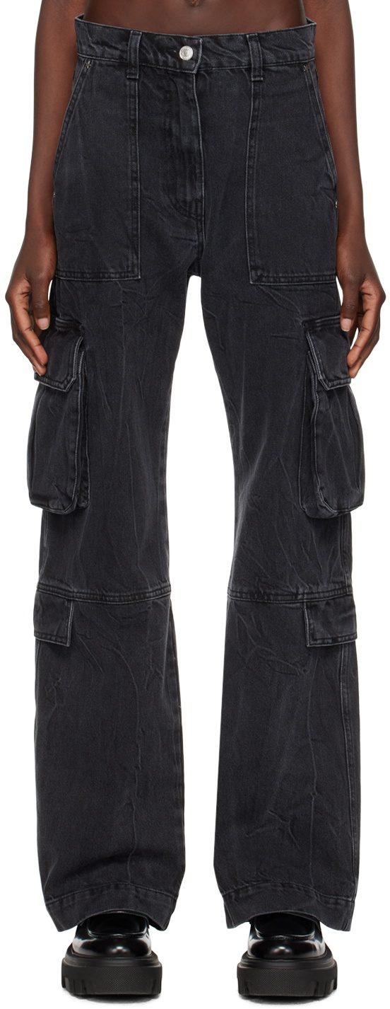 MSGM Black Cargo Jeans MSGM