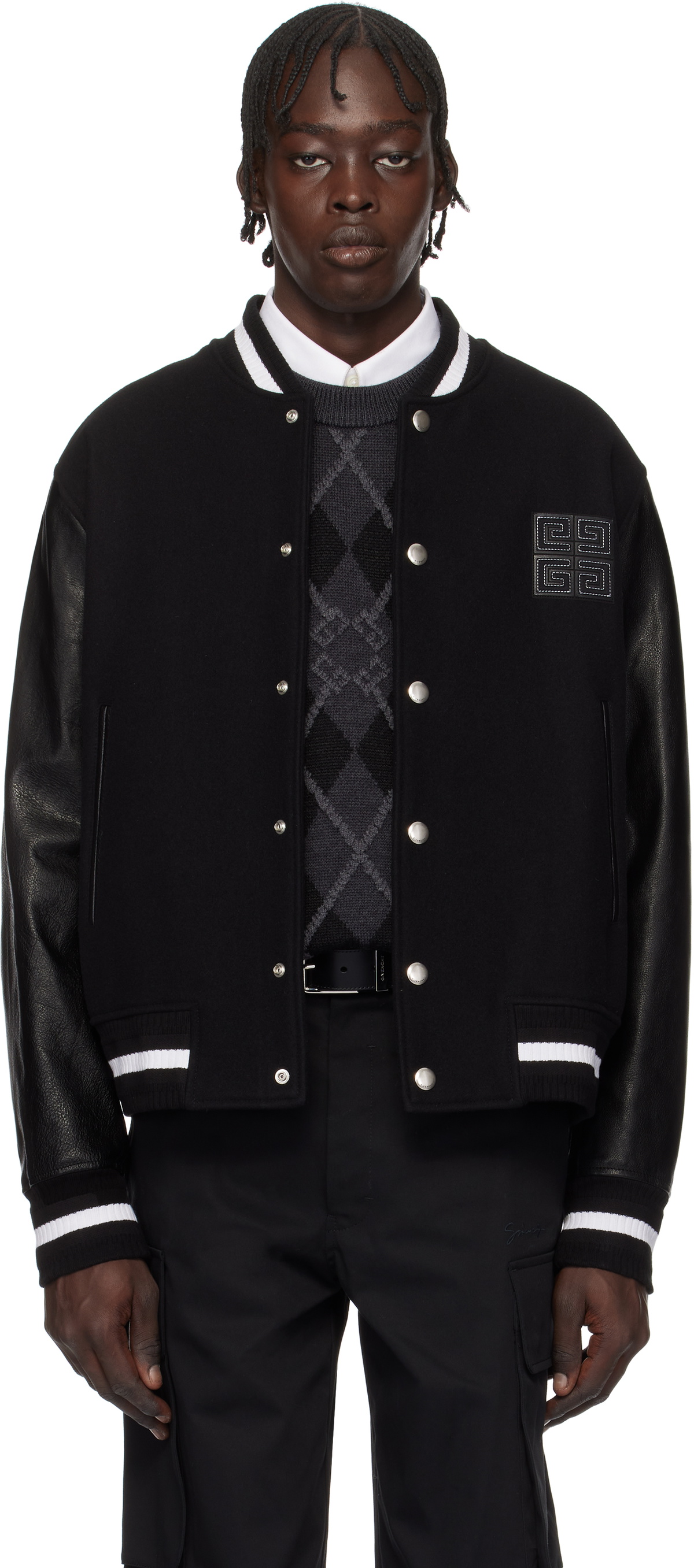 Givenchy Black 4G Varsity Bomber Jacket Givenchy