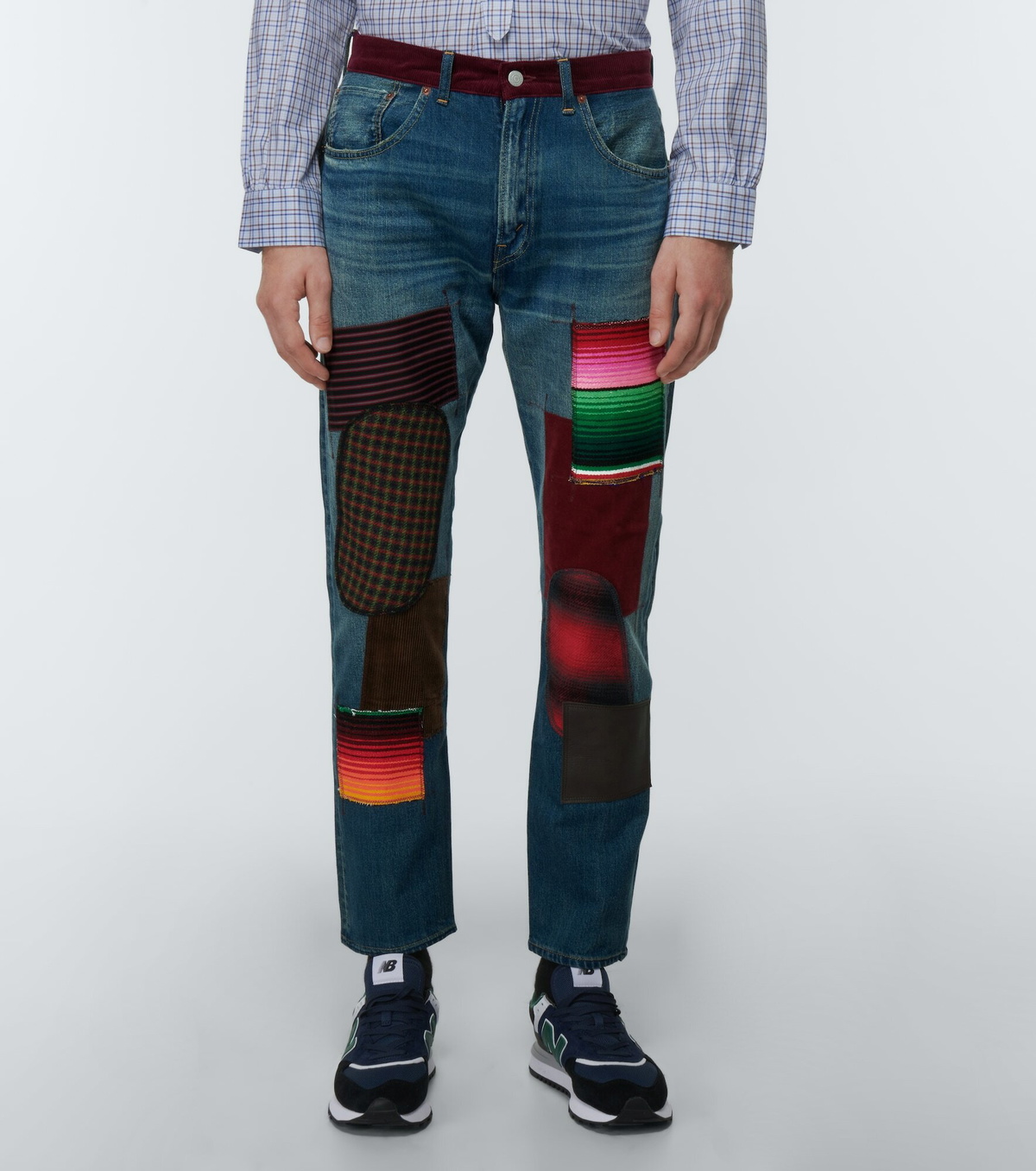 Junya Watanabe - Patchwork straight-leg jeans Junya Watanabe